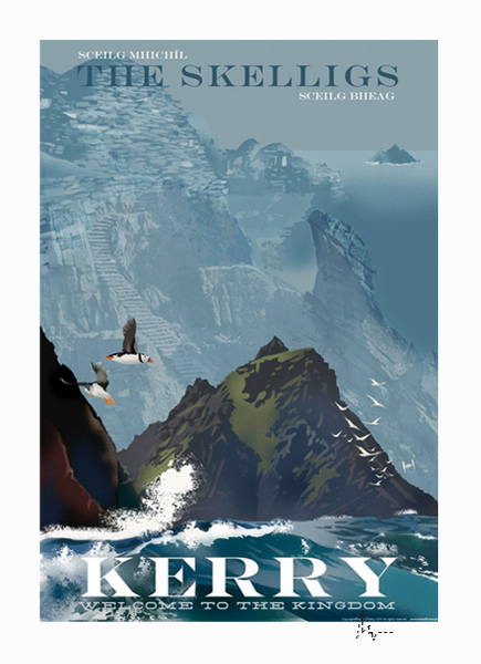 Skellig Michael | Ireland Travel Posters | Irish Posters – The Irish ...